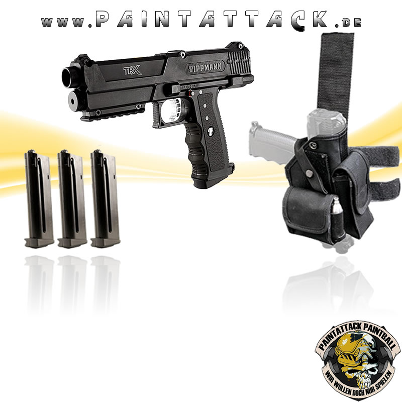 Tippmann TPX / TiPX Pistole V2 Deluxe Kit - SCHWARZ-14878_SIG